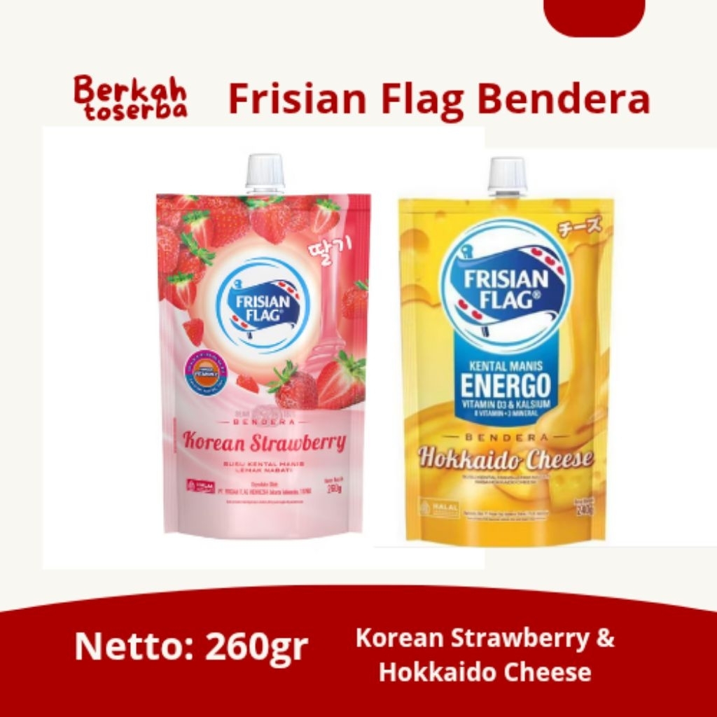 Jual Frisian Flag Bendera SKM Pouch 260gr Rasa Korean Strawberry ...