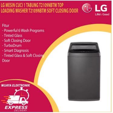 Jual LG T2109NBTM MESIN CUCI 1 TABUNG TOP LOADING LG T2109NBTM SOFT ...