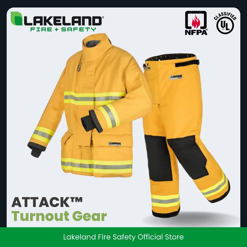 Jual Fireman Suit - LAKELAND ATTACK Turnout Gear Yellow NFPA Nomex IIIA ...