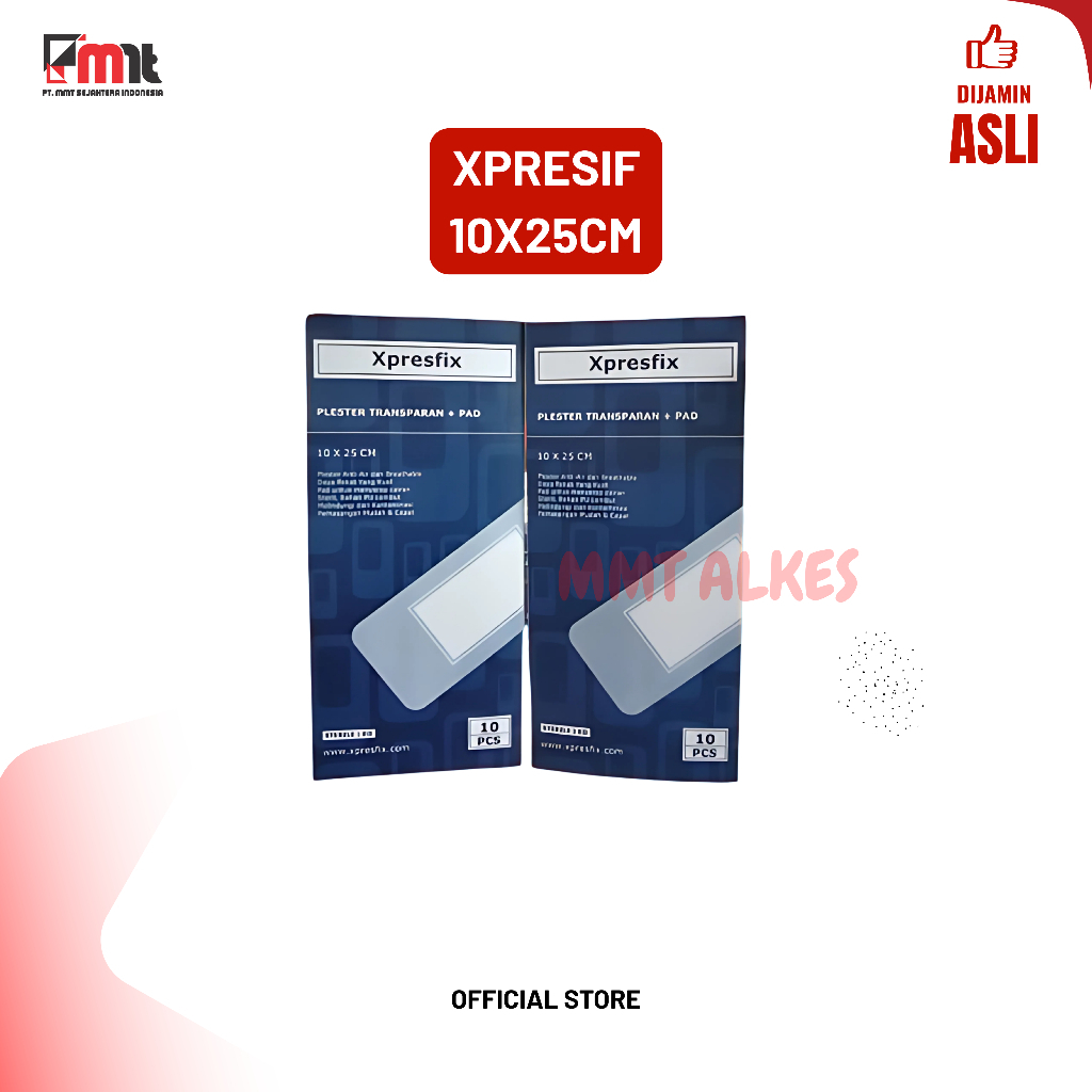 Jual Xpresfix T-PAD 10x25cm Plester Luka Operasi Anti Air Transparan ...