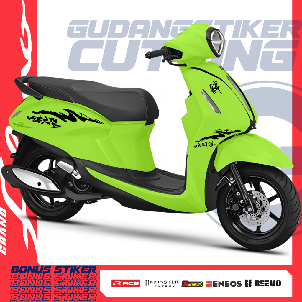 Jual STIPING CUTTING GRAND FILANO FIRE KANJI STICKER STIPING YAMAHA ...