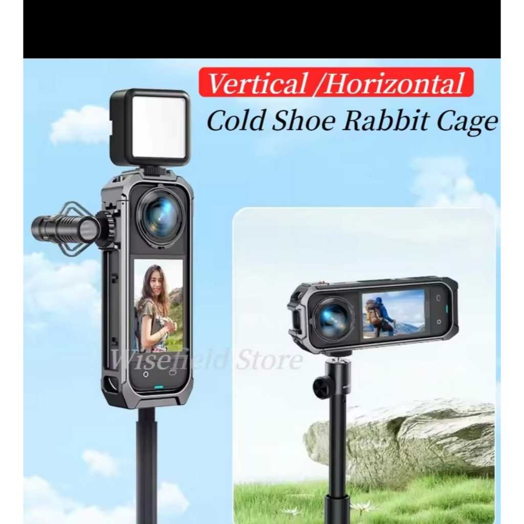 Jual Metal Frame Cage for Insta360 X5, Protective Metal Frame Case with ...