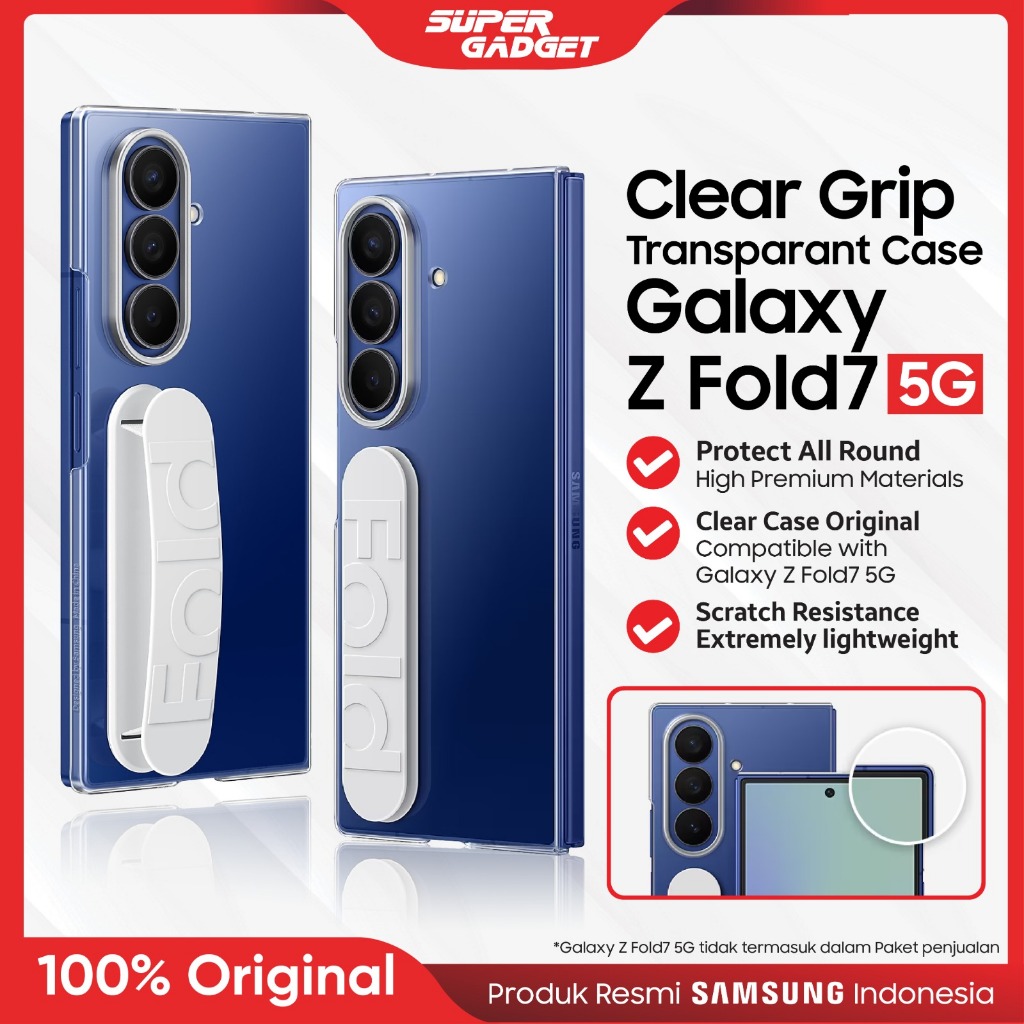 Jual Casing Original Samsung Galaxy Z Fold 7 Clear Grip Case Fold7 ...