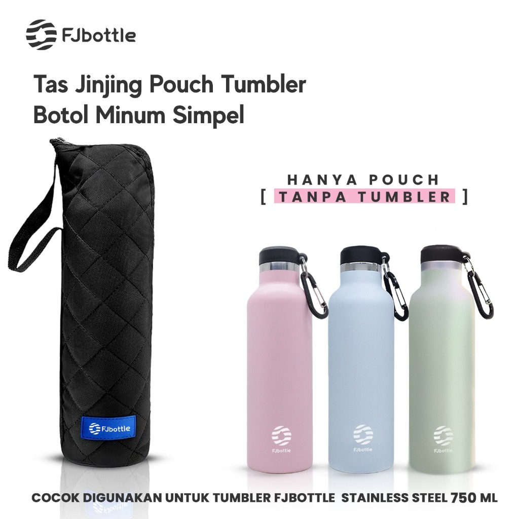 Jual FJBottle - SR2081 Tas Jinjing Pouch Tumbler Botol Minum Simpel ...
