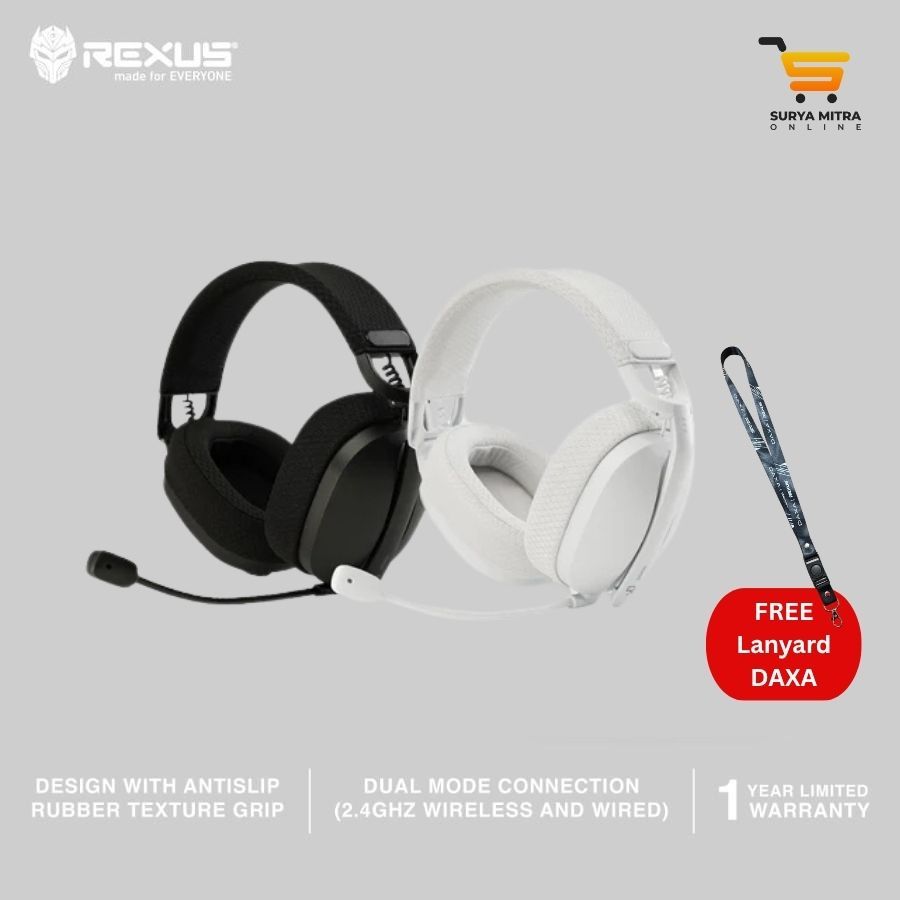 Jual Rexus Daxa Sedna Wireless Gaming Headset 3in1 Connection | Shopee ...