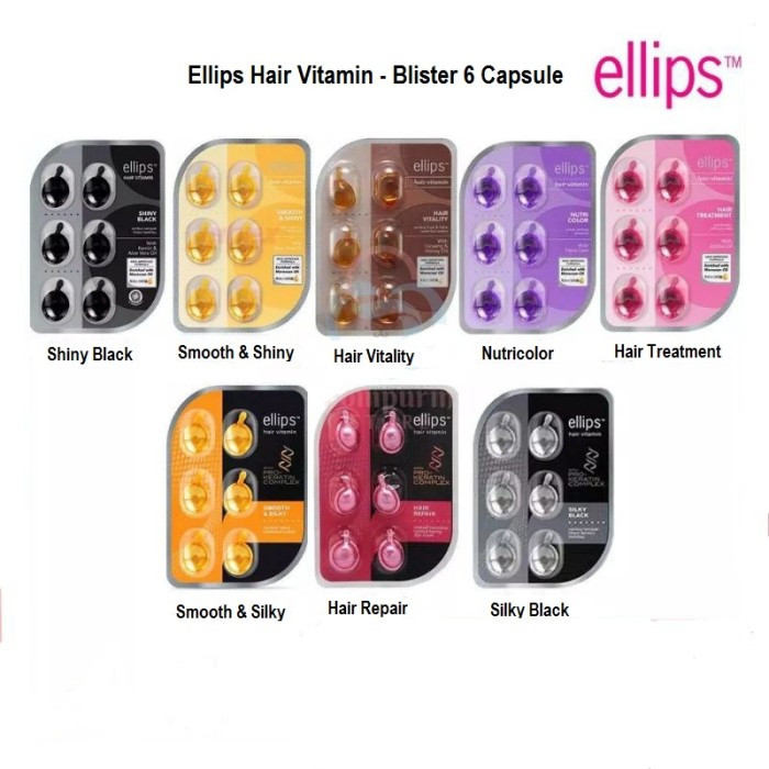 Jual Ellips Vitamin Rambut Elips Strips (6butir) | Shopee Indonesia