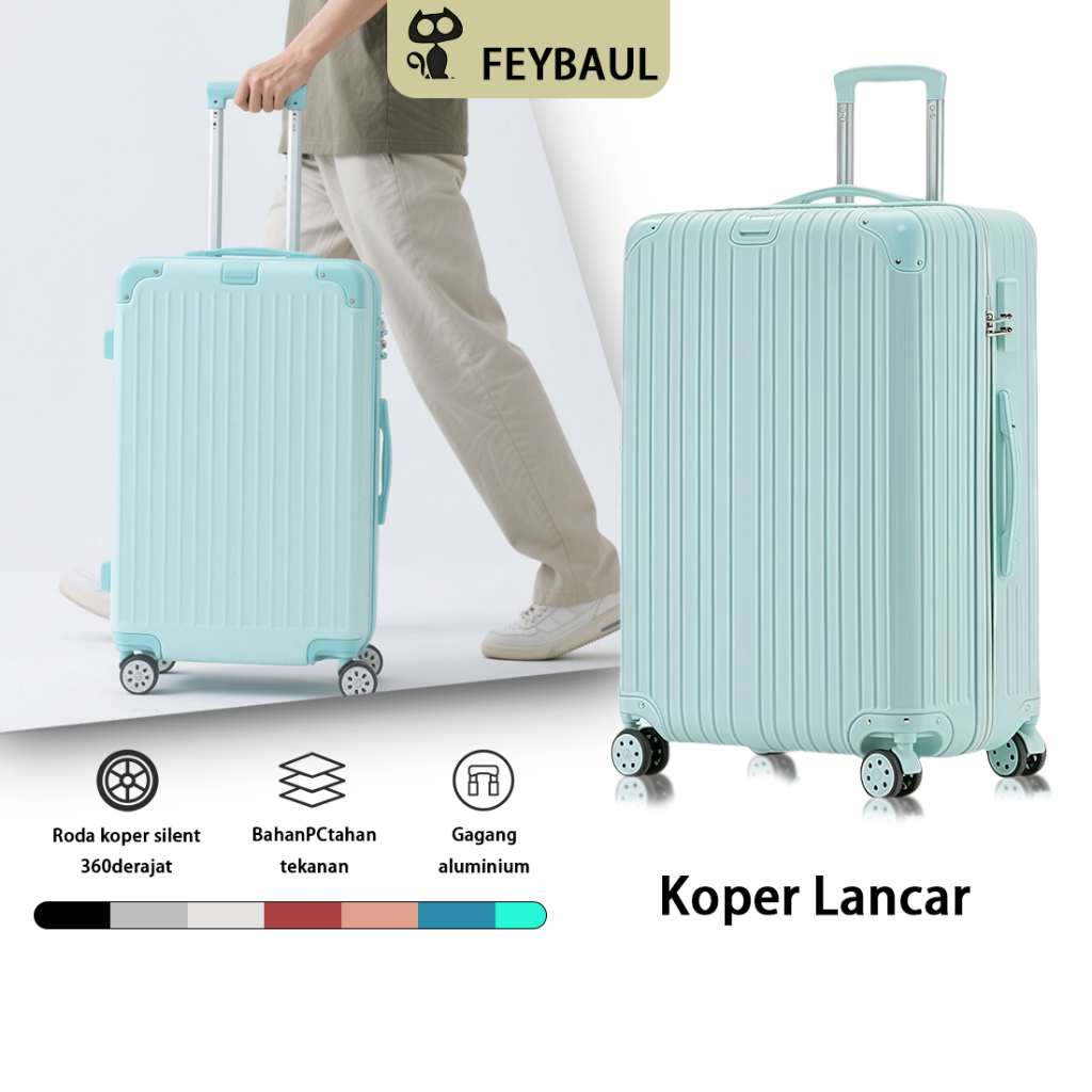 Jual Koper Kabin FEYBAUL A973 | ABS+PC Premium Anti Pecah Hardcase Roda Silent Bagasi Travel ...