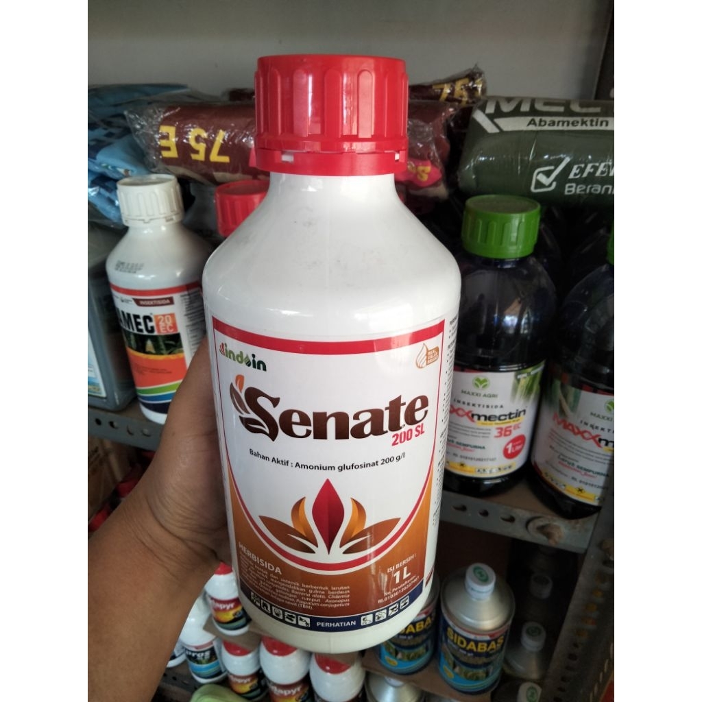 Jual herbisida kontak sistemik SENATE 200SL Ammonium glifosat racun ...