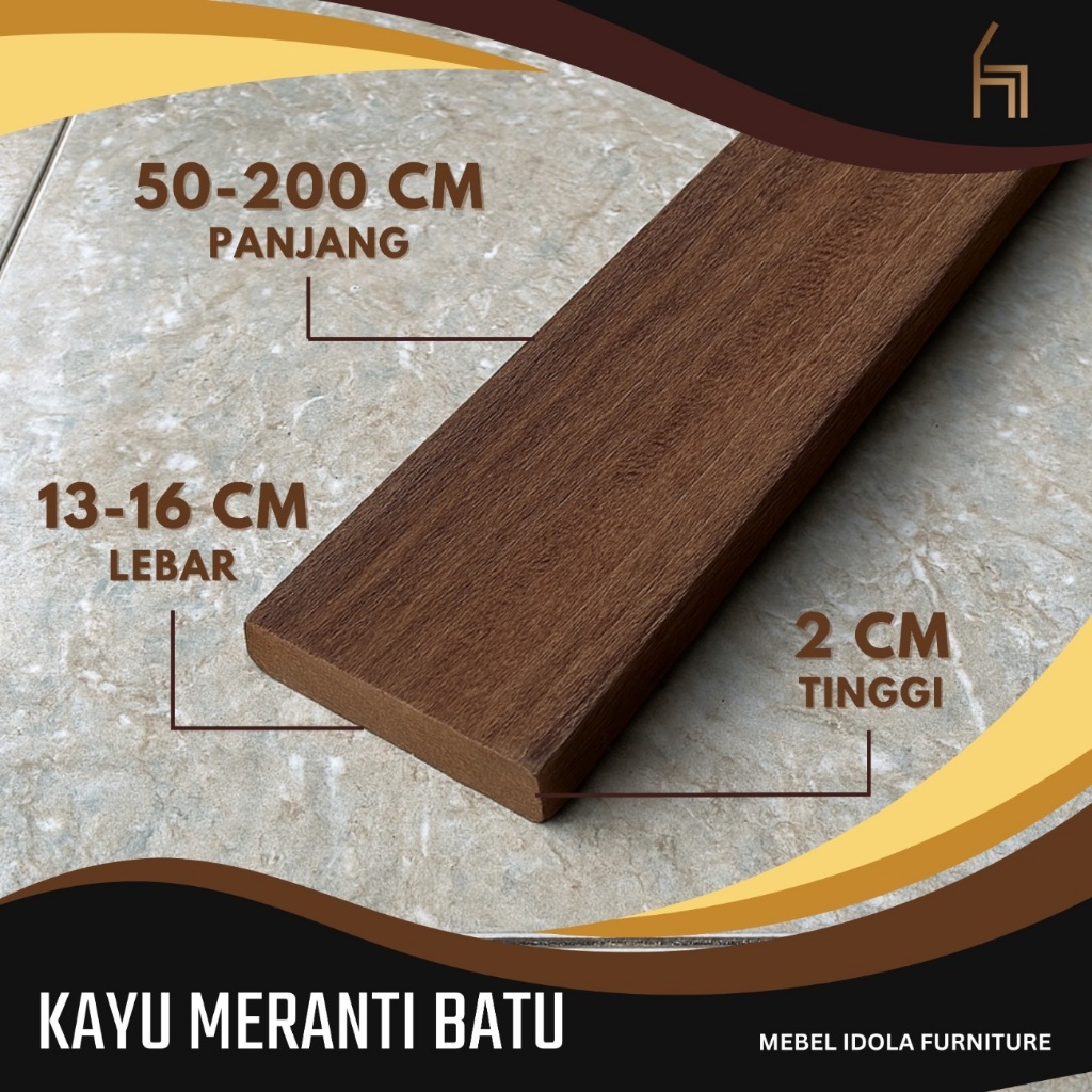 Jual Papan Kayu Meranti Batu Asli Ukuran 13-16 cm | Shopee Indonesia
