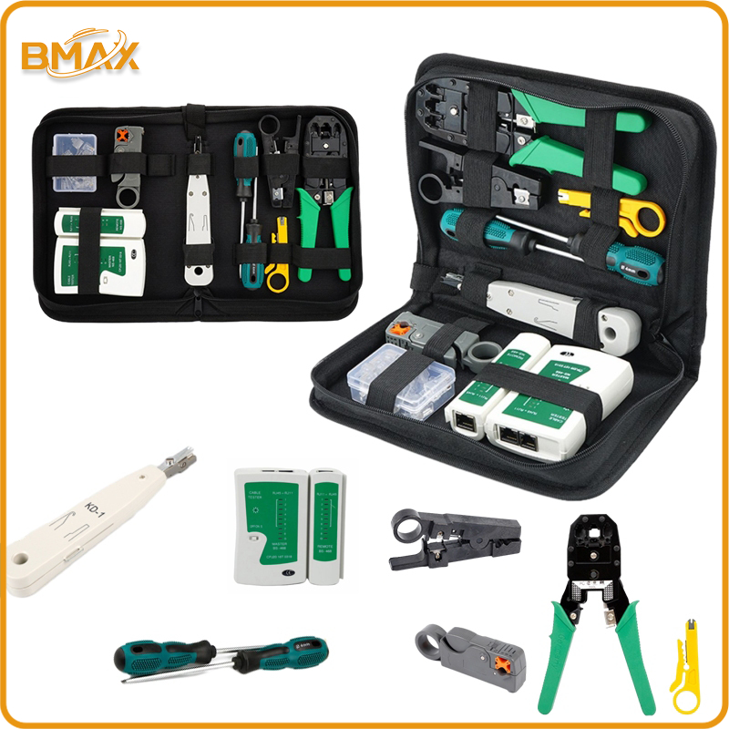 Jual PAKET TOOLKIT NETWORK REPAIR TANG CRIMPING LAN TESTER RJ45 RJ11 ...