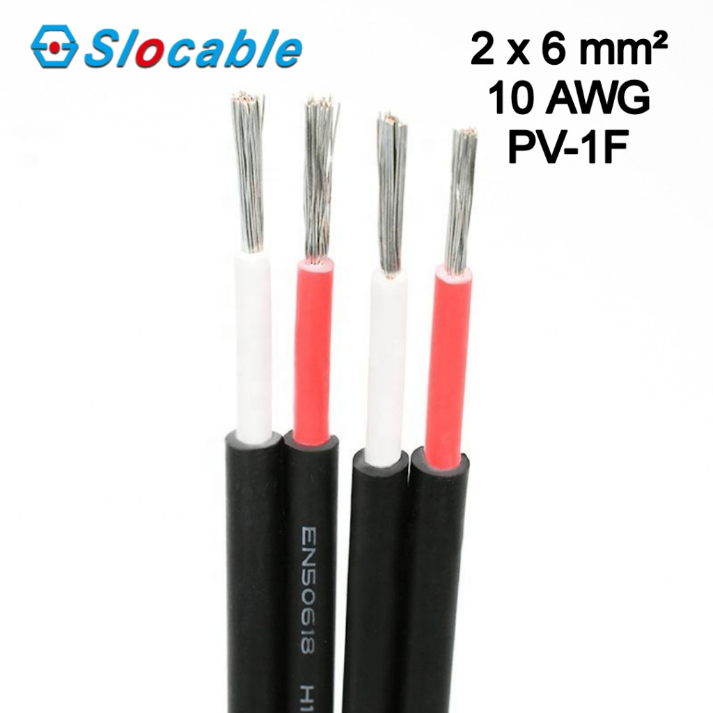 Jual Kabel Solar Panel 2x6mm SLOCABLE PV1F Twin Core 6mm Cable PV 2x ...