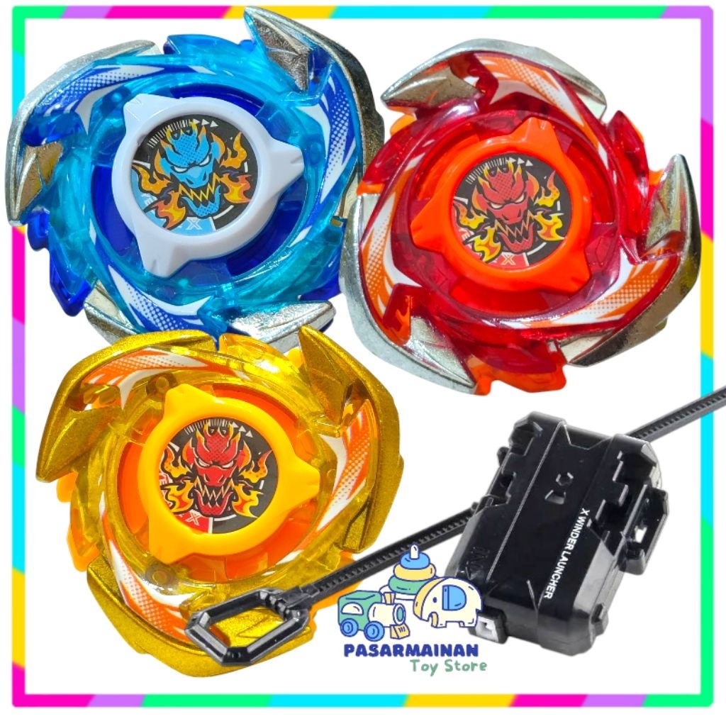 Jual Mainan Gangsing X Evolve Series Set Launcher Gasing Anak CX-01 ...