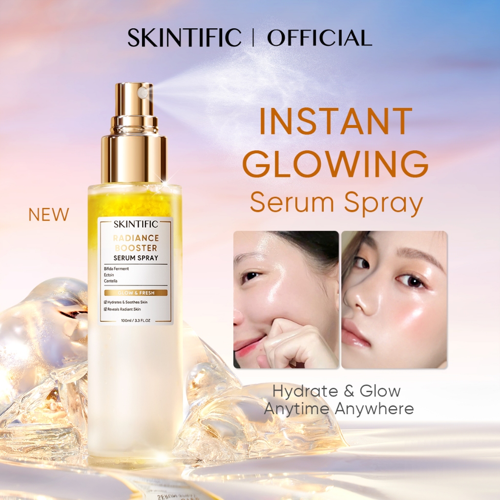 Jual [Official Outlets] SKINTIFIC - Instant Glowing Serum Spray ...