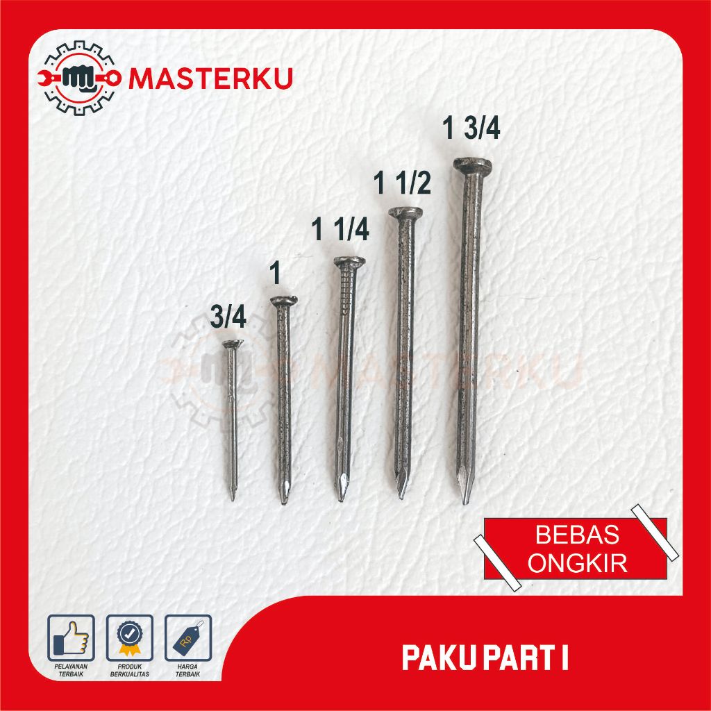 Jual PAKU RAJA 500 gram /PAKU KAYU RAJA/COMMON NAIL RAJA/PAKU KAYU ...