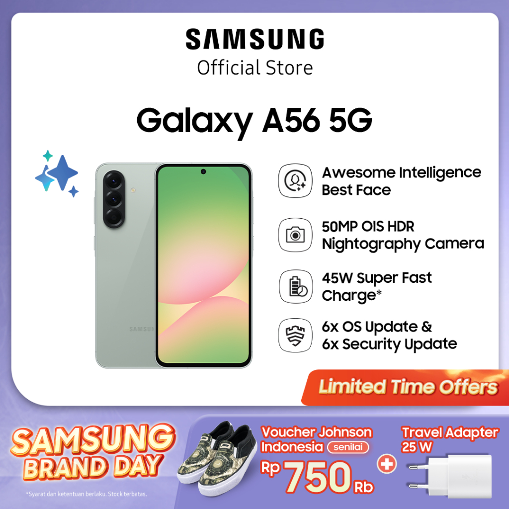 Jual [Special Johnson Package] Samsung Galaxy A56 5G 8/256GB - Awesome ...