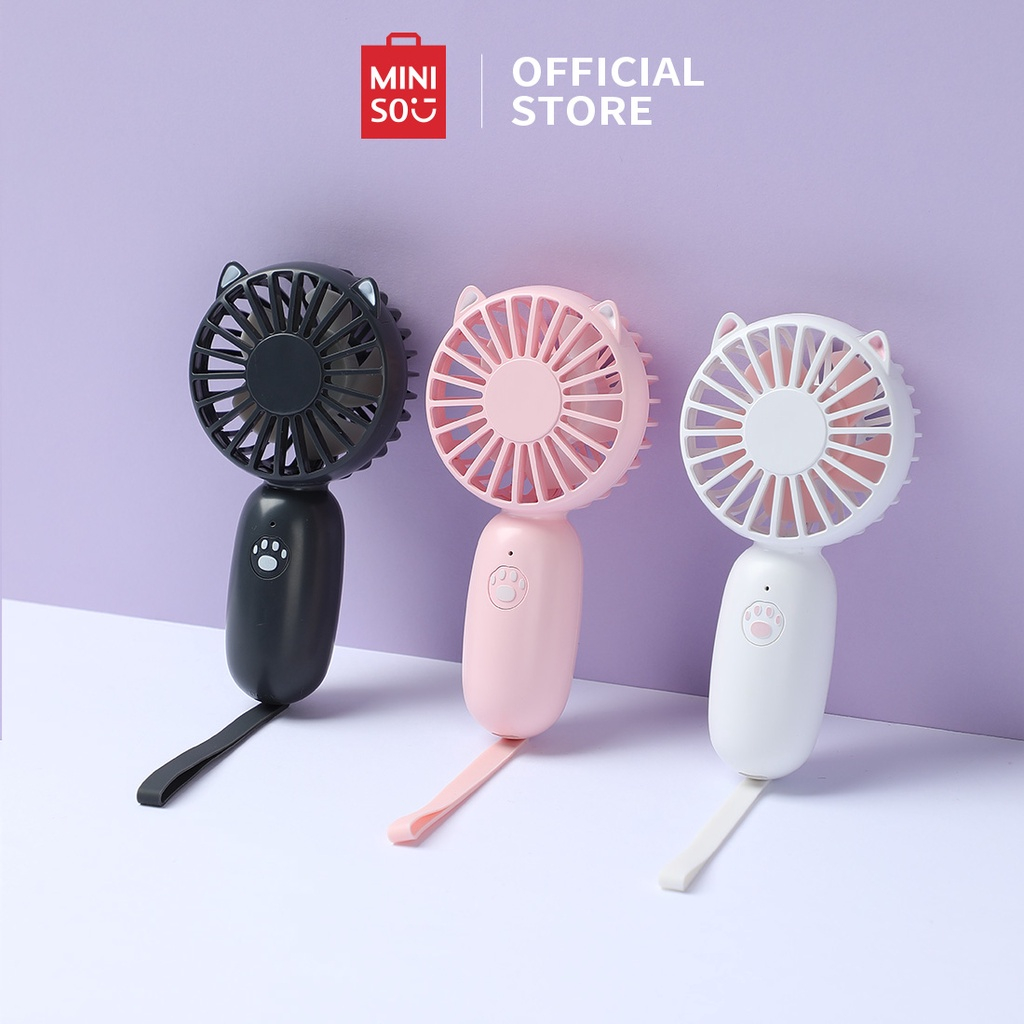 Jual MINISO Mini Fan Kipas Angin Kecil Portable USB 3 Level Kecepatan ...