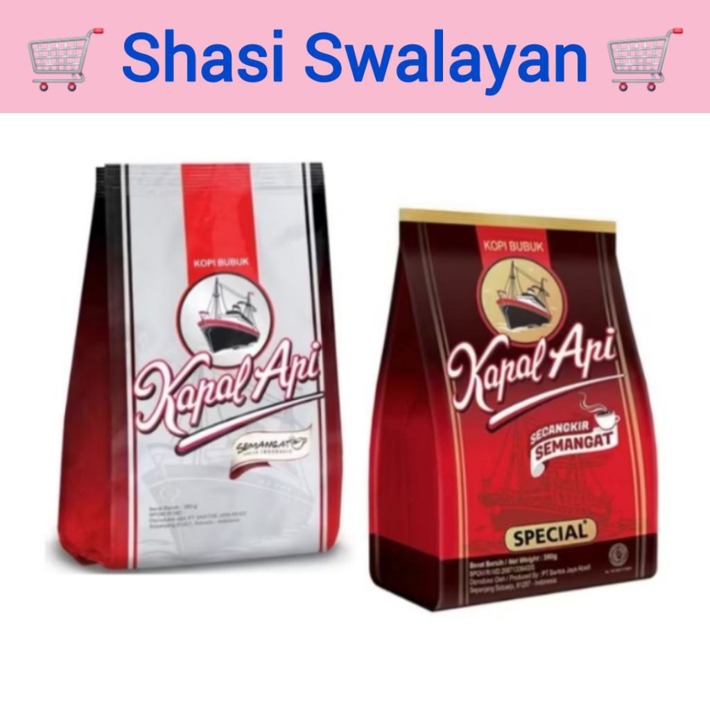Jual KAPAL API Kopi Bubuk Spesial / Hitam JUMBO 350gr | Shopee Indonesia