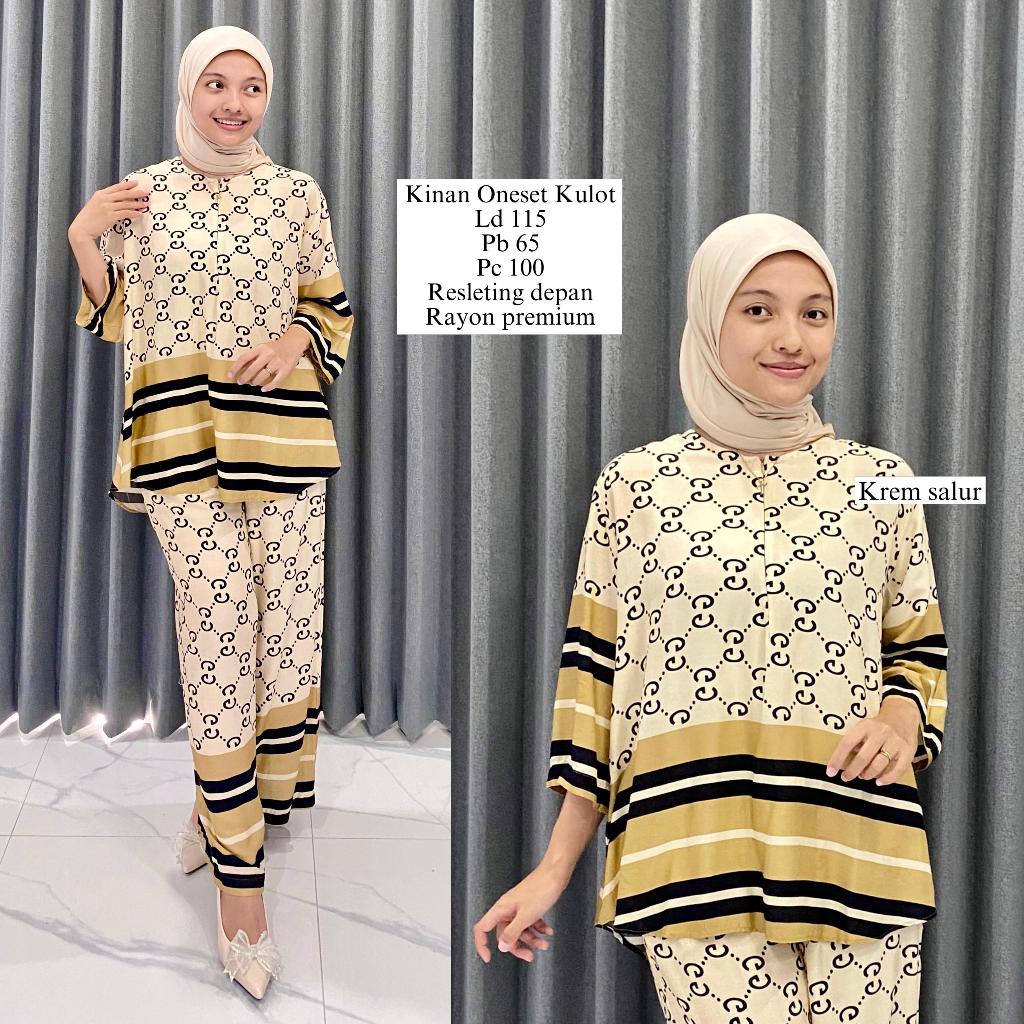 Jual Setelan Wanita Oneset Kinan Style Bahan Rayon Premium Setelan ...