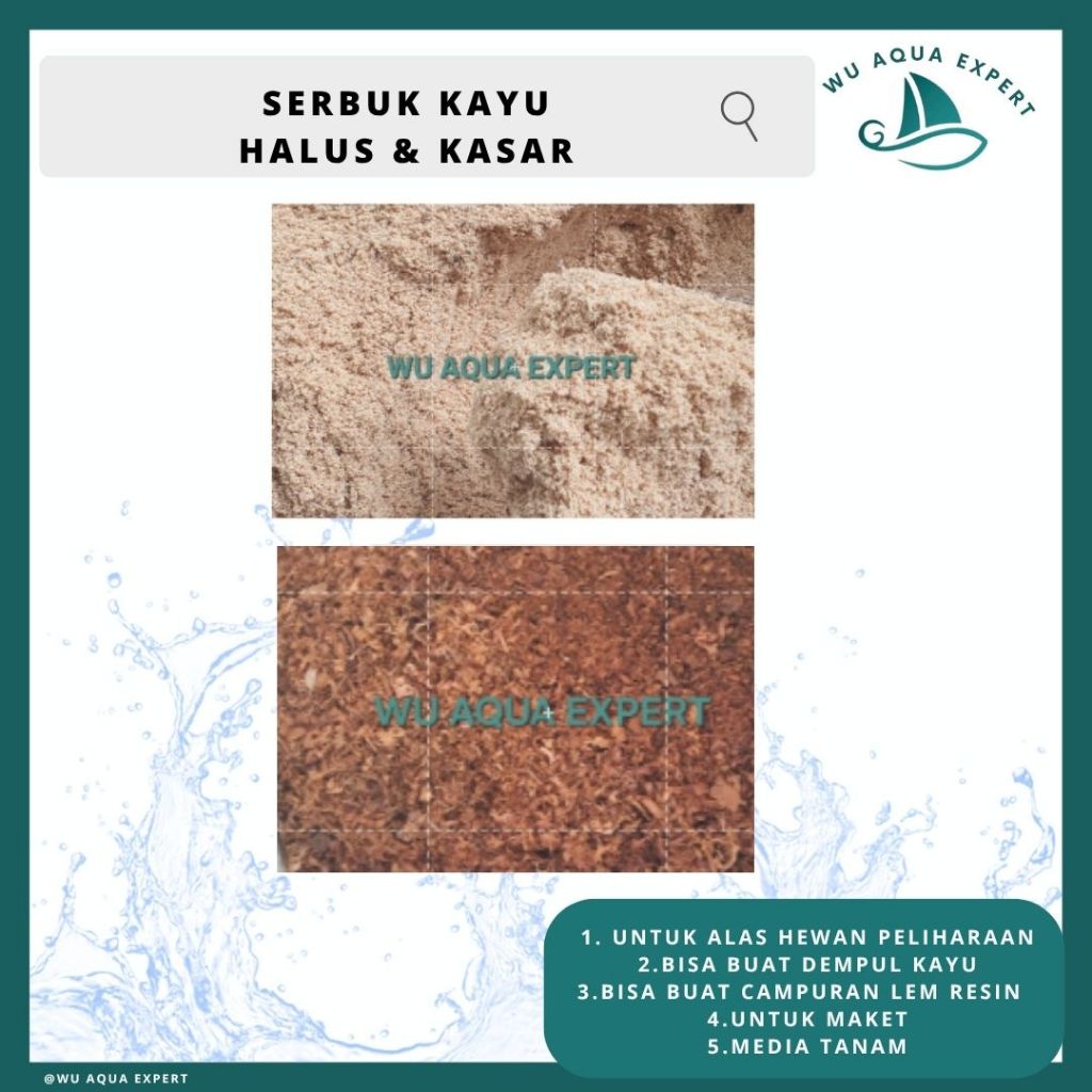 Jual SERBUK KAYU HALUS/KASAR 100gram UMPUT GERGAJI Sawdust Media Tanam ...