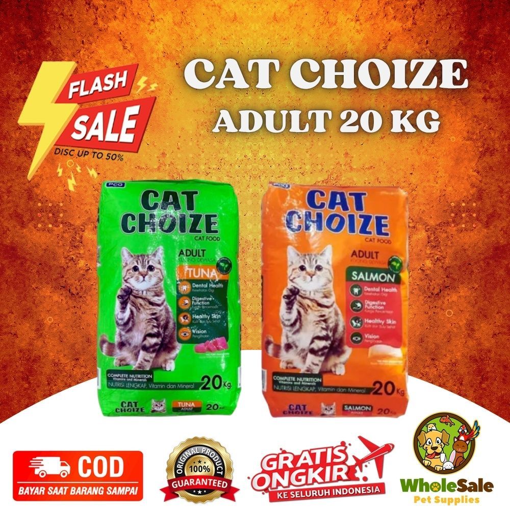 Jual CAT CHOIZE ADULT 20 KG - CAT CHOIZE TUNA 20KG CAT CHOIZE SALMON ...