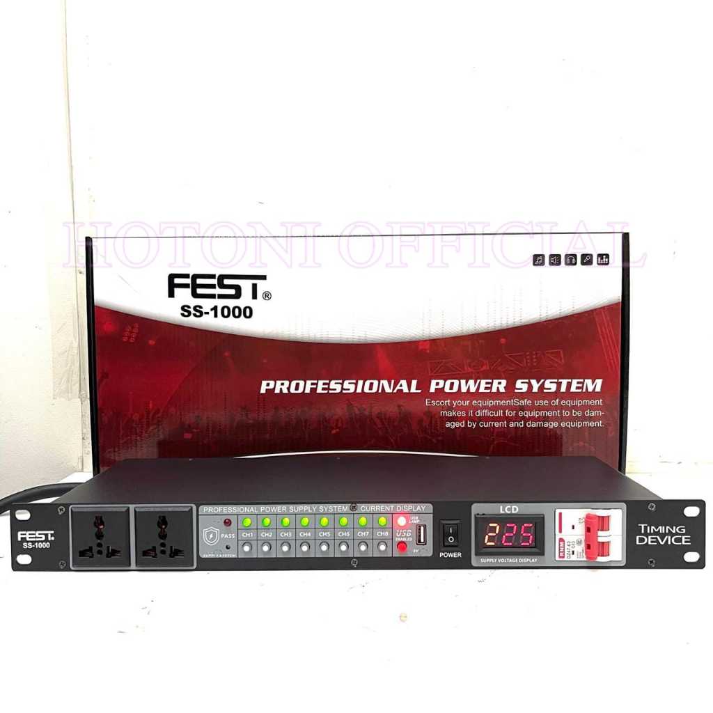 Jual Power Sequencer Fest SS-1000 Original Power Squencer Fest ss1000 Bagus Murah Fest1000 ss ...