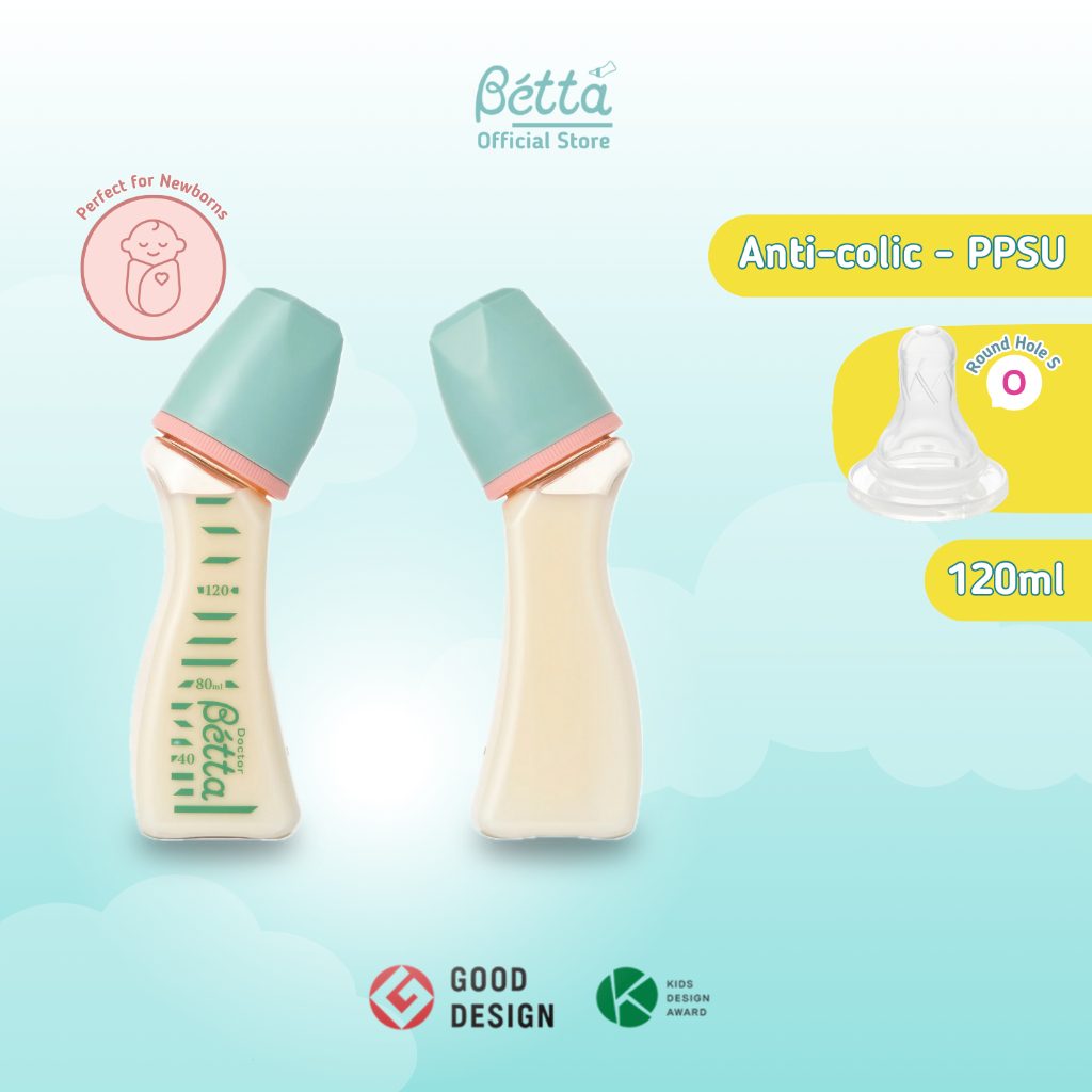 Jual [NEWBORN] Dr Betta Botol Susu Bayi Anti Kolik PPSU - JEWEL S1 120ml | Original Jepang ...