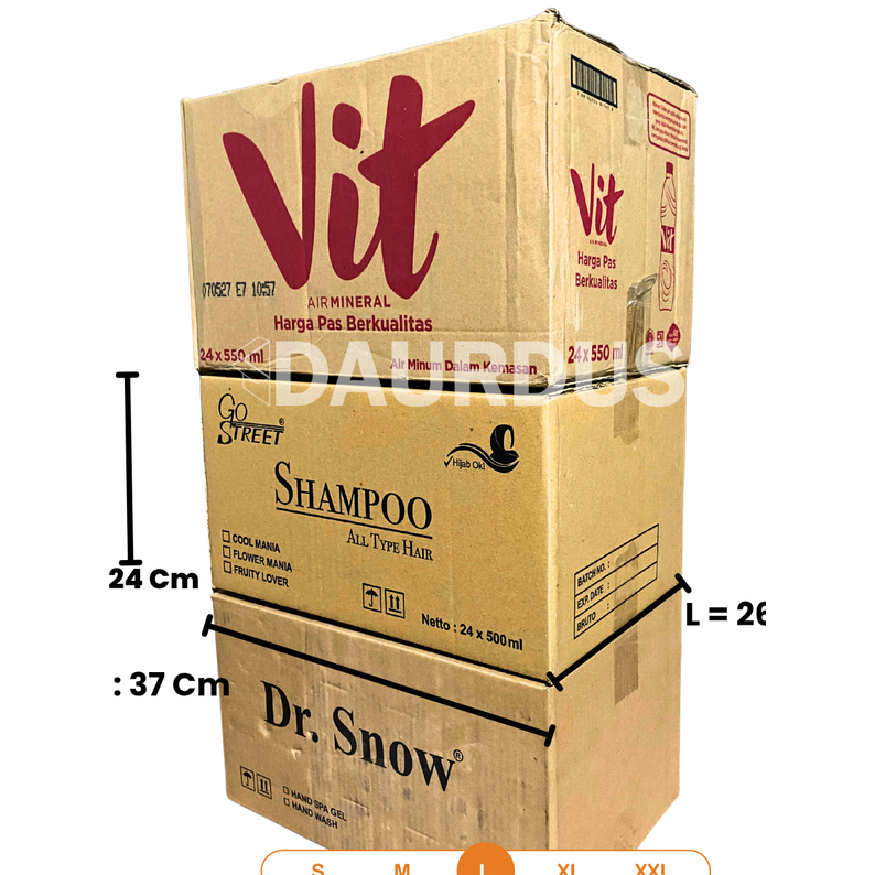 Jual Kardus Bekas Baru | Kardus Packing | Box | Vit Botol 550 Ml ...