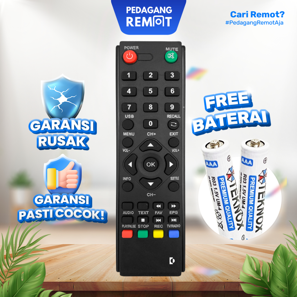 Jual Remot Remote STB Parabola Advan DIGITV / Remote Set Top Box ...