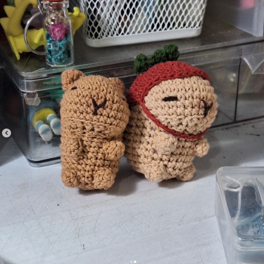 Jual Crochet Capibara Amigurumi | Boneka Rajut Capibara | Shopee Indonesia