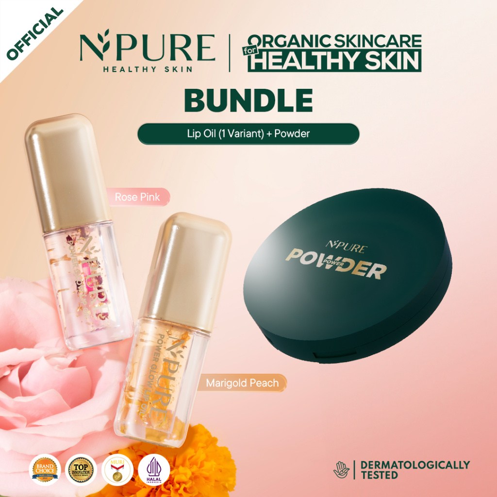 Jual 【NEW BUNDLE】NPURE Acne Power Cover Power Powder + Power Glow Lip ...