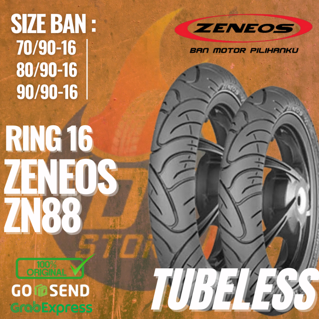 Jual Ban Zeneos Ring 16 Zn88 Tubeless Untuk Motor Nouvo, Skywave dll ...