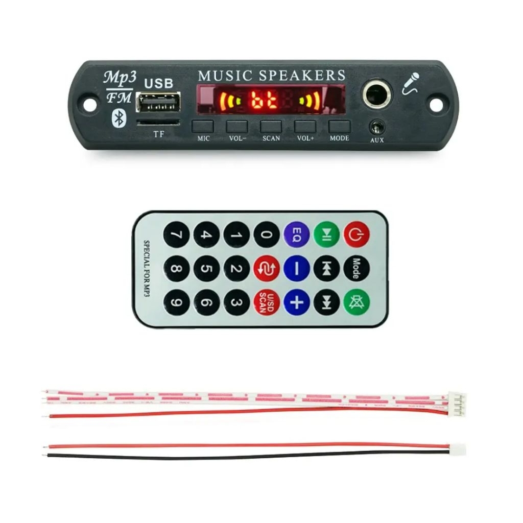 Jual Modul Mp3 Bluetooth Mic Karaoke Plus Echo Bass Treble | Shopee ...