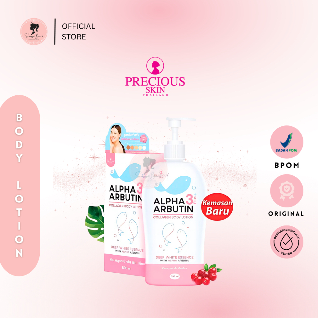 Jual Precious Skin Thailand - Alpha Arbutin 3 Plus Collagen Whitening Lotion / Hand Body 500ml ...