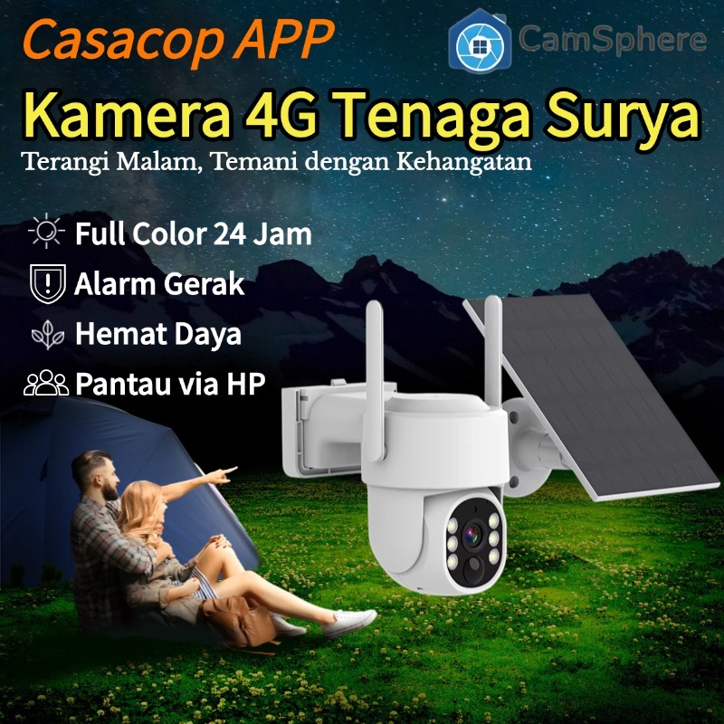 Jual Kamera CCTV 4G Dual Lensa 4MP – Bohlam Pintar + Solar Panel ...