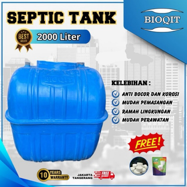 Jual Septic tank bioqit 2000 liter, biotech, biolux, biofill, bio boss ...