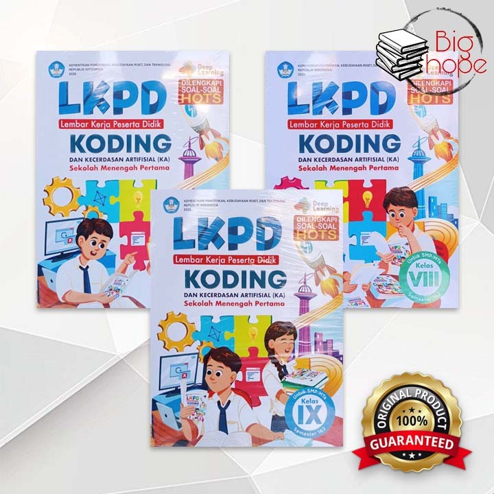 Jual LKPD Koding dan KA (Kecedasan Artificial) SMP Kelas 7-9 Untuk Semester 1&2 - Nawa Sena ...