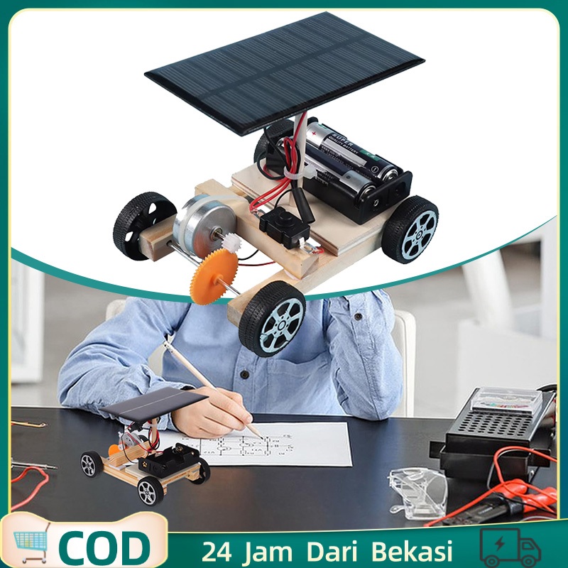Jual Mobilan Kayu Puzzle Mobil Mainan Edukasi Sains Anak Solar Car ...