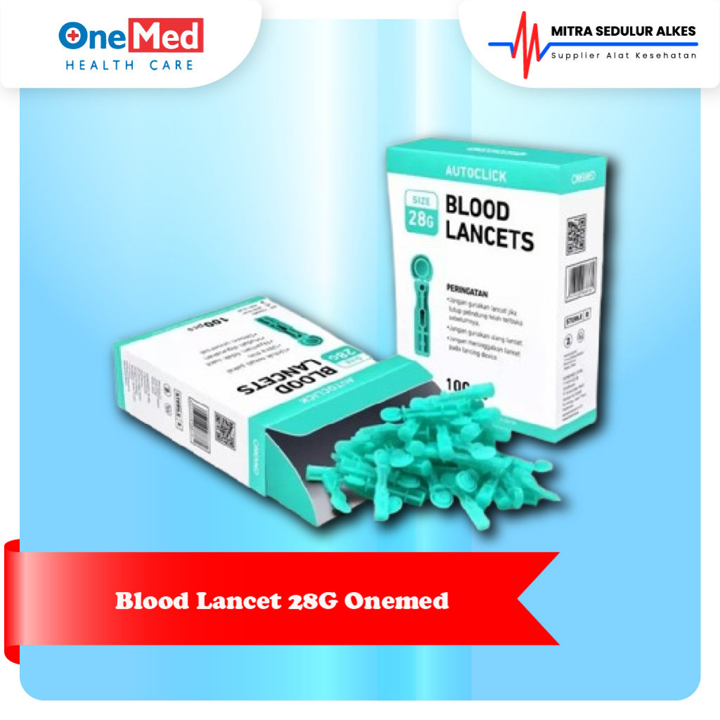 Jual Blood Lancets 28G Onemed Jarum Lancet 28G | Shopee Indonesia