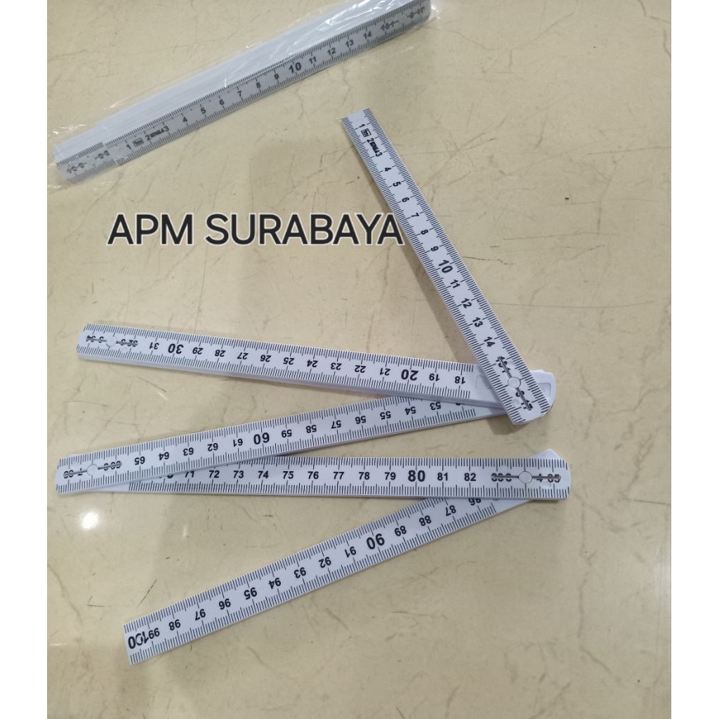 Jual METERAN LIPAT PVC / METERAN TEKUK / FOLDING RULER | Shopee Indonesia