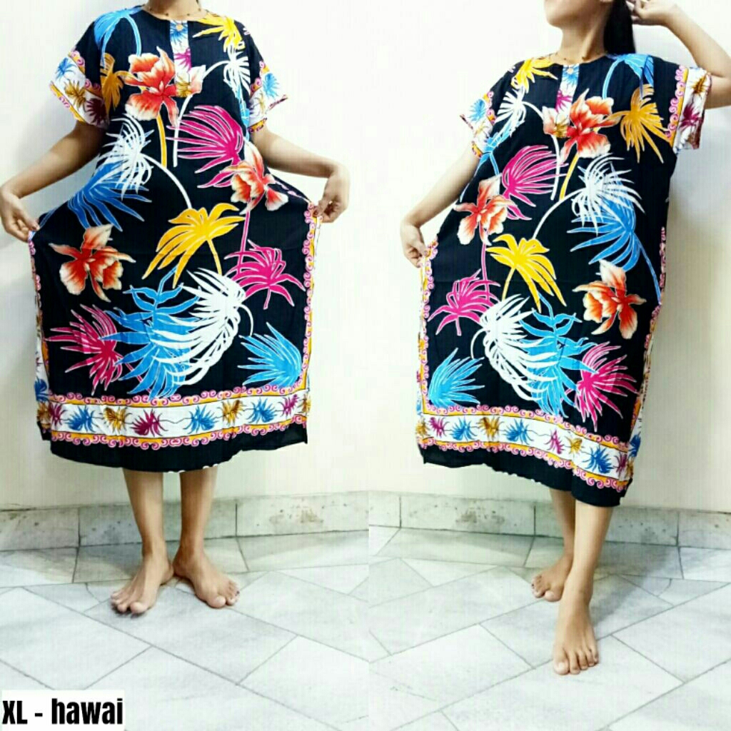 Jual Batik Hengky Terbaru -XL Hawai - Baju Daster model kancing ...