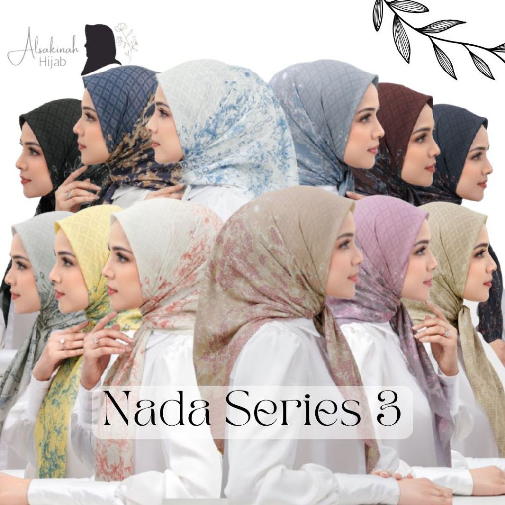 Jual Nada series 3 lasercut titik 3 hijab buttonscarves semi origina ...