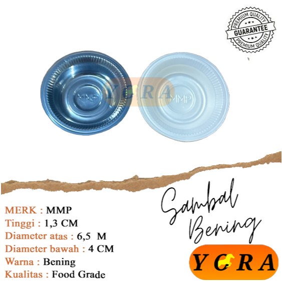 Jual [100 PCS] mika tray sambal saos / tempat sambal / tempat saos ...