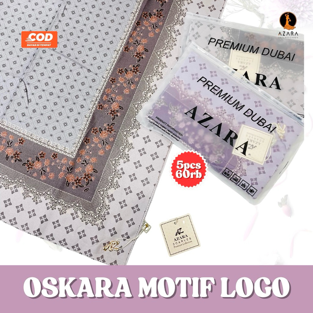 Jual AZARA OSKARA MOTIF POUCH METAL LOGO 5pcs (1 motif 5warna) | Shopee ...