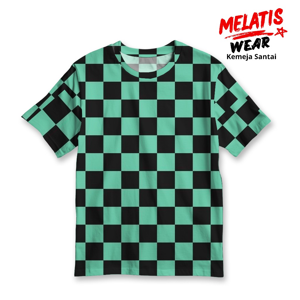 Jual MELATIS WEAR Kaos Unisex Tanjiro Demon Slayer Anime - Kemeja Motif ...