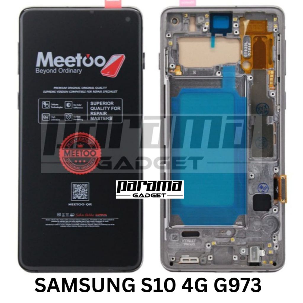 Jual LCD SAMSUNG S10 4G G973 TOUCHSCREEN INCELL + FRAME ORI MEETOO | Shopee Indonesia
