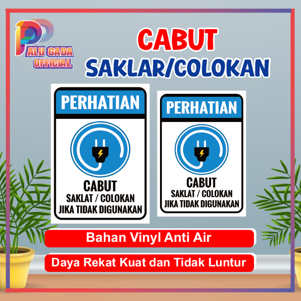 Jual Stiker cabut saklat atau colikan jika tidak di gunakan sticker ...