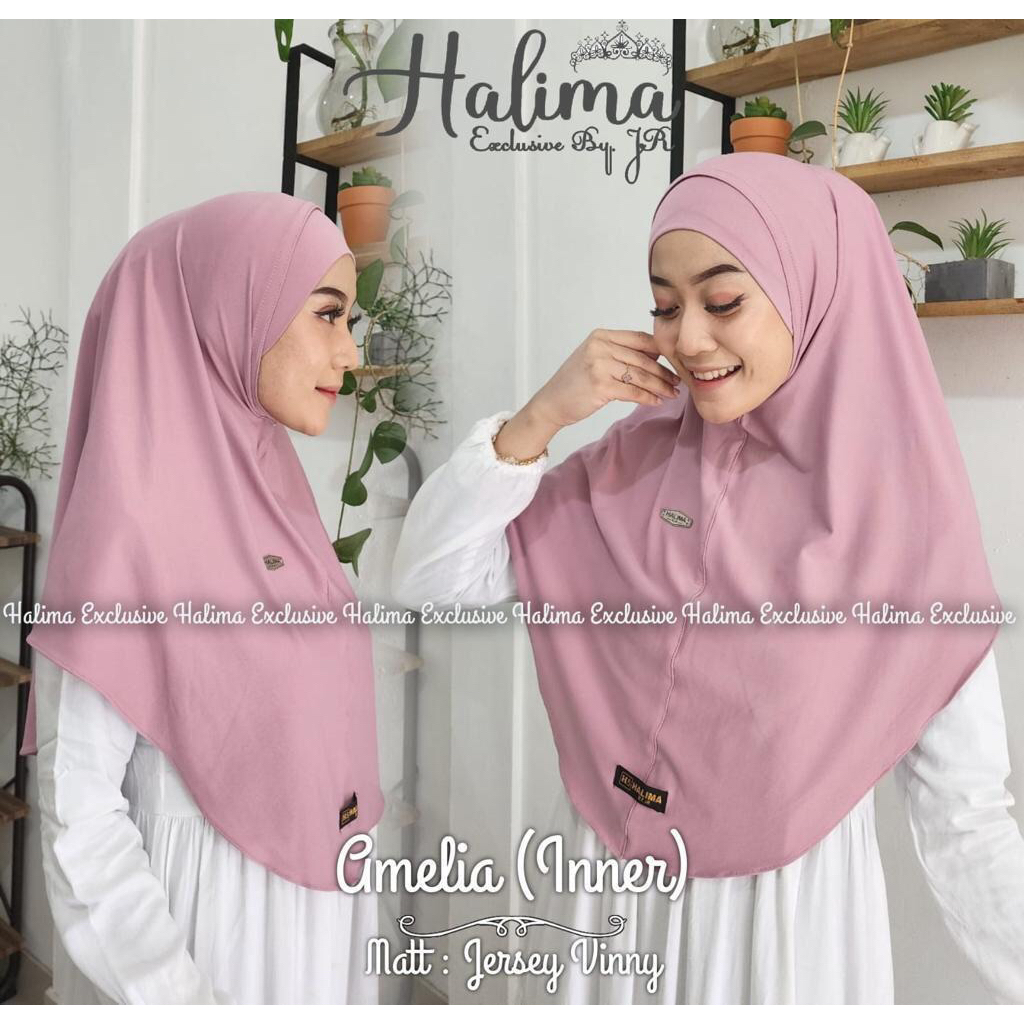 Jual Kasma Hijab - Jilbab Instan Pakai Dalaman Inner Terpisah size Mis | Shopee Indonesia