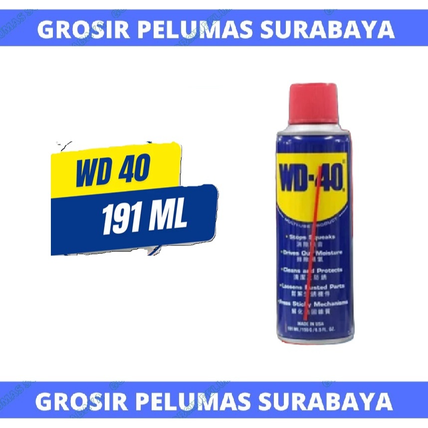 Jual ORIGINAL WD 40 WD40 WD-40 191ml Multipurpose lubricant spray anti ...