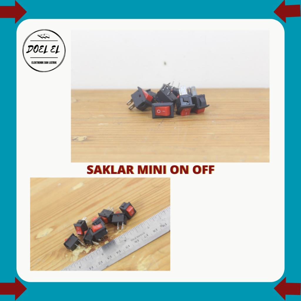 Jual SAKLAR MINI ON OFF | POWER SWITCH ON OFF MINI | Shopee Indonesia