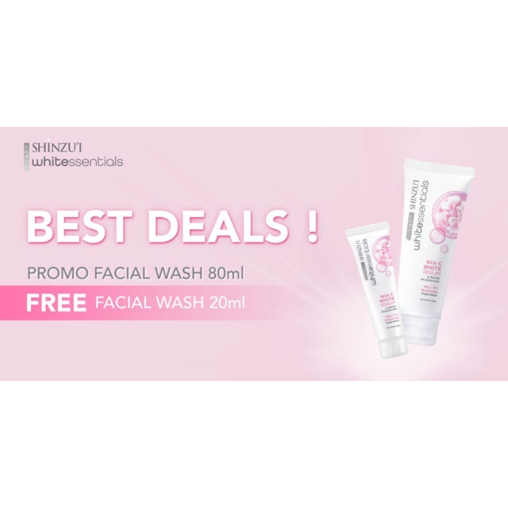 Jual Shinzui Face Wash 100 Ml FREE 20Ml Snow Mushroom | Shopee Indonesia